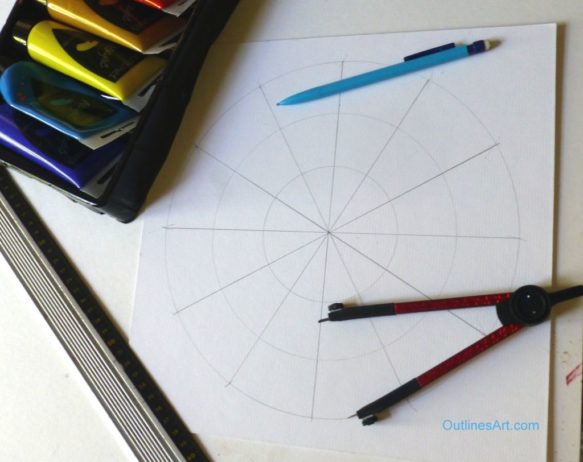 Make a Simple Colour Wheel | Outlines Art Materials